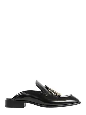 LOEWE Loewe Brushed Calfskin Edge Loafer Mules
