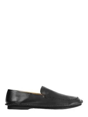 Premiata Leather Slip-on Loafers - Black