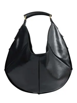 Saint Laurent Large Leather Mombasa Hobo - Black
