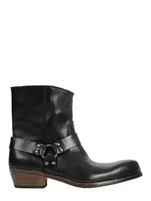 Premiata Leather Ankle Boots - Black