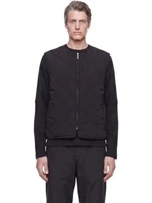 Herno Quilted Lightweight Nylon Vest - Black