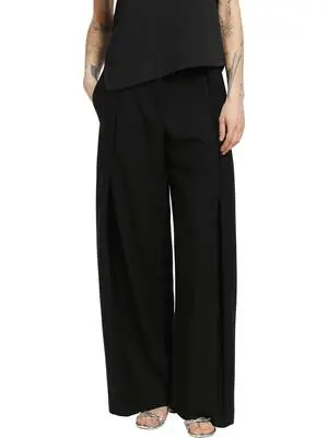 Loewe Belted Wool Trousers - Black