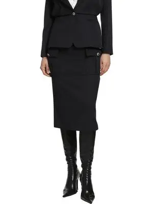 Alexander McQueen Pencil Skirt - Blue