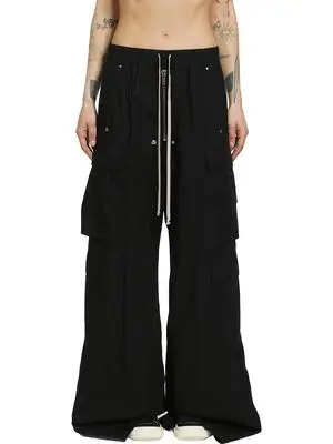 Rick Owens Temple Double Cargo Jumbo Belas - Black