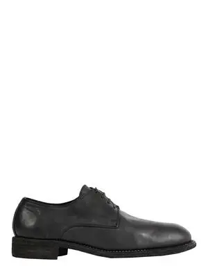 Guidi Full Grain Leather Derby Shoes - Black
