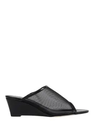 AEYDĒ AEYDE Suzanne Mesh And Nappa Mules