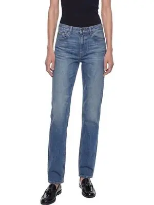 THE ROW Daciana Straight Cropped Jeans - Blue