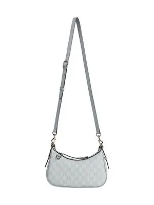 Gucci Gg Emblem Small Shoulder Bag - Blue
