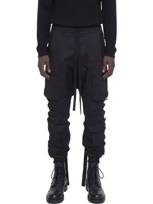 NVL GARDE Drop Crotch Cargo Sweatpants - Black