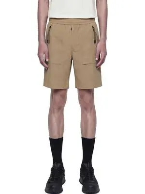 Moncler Technical Froissé Shorts - Beige