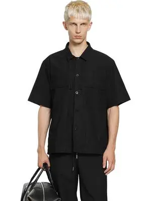 Sacai Cotton Typewriter Shirt - Black
