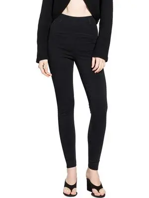 Alaïa Rib Leggings - Black