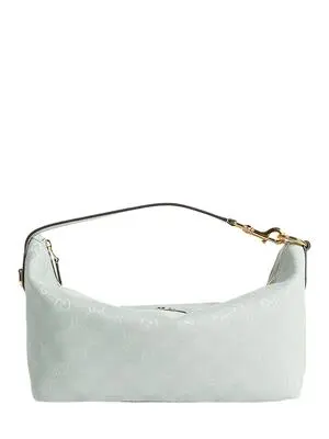 Gucci Ophidia Light Blue Gg Canvas Medium Top Handle Bag - Grey