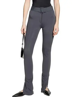 COURREGES Buckle Tech Jersey Trousers - Grey