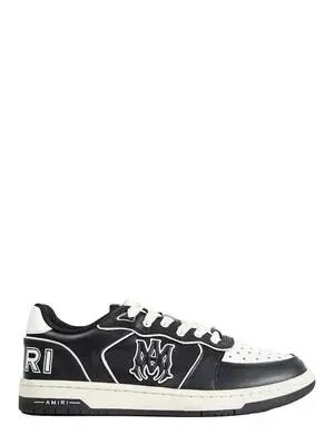 Amiri Newport Leather Sneakers - Black
