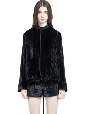 ANN DEMEULEMEESTER Zaya Fluid Shirt Jacket - Black