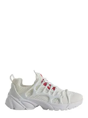 44 LABEL GROUP Tech Nylon Low Top Sneakers - White
