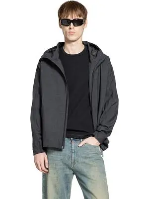 HERNO LAMINAR Wool Touch Hooded Jacket