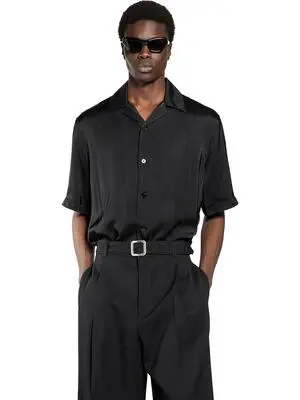 JIL SANDER Fluid Viscose Shirt - Black