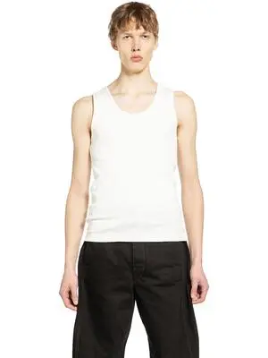 LEMAIRE Rib Tank Top - White