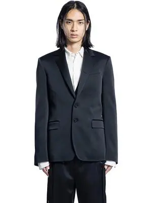 ANN DEMEULEMEESTER Vince Blazer In Cady Satin - Black