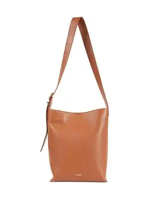 JIL SANDER Cannolo Tote Bag - Brown