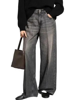 6397 Roomy Jeans In Rust Greywashed Denim - Grey