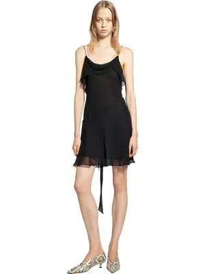 Acne Studios Silk Mini Dress - Black