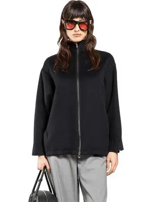 Max Mara Wool Cashmere Silk Jacket - Black