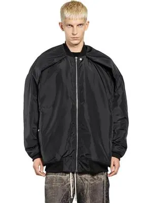Rick Owens Convertible Jumbo Peter Flight Bomber Jacket - Black