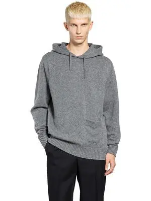 Givenchy Hooded Knitted Sweater - Grey