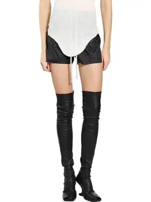 Rick Owens Concordians Nylon Mini Shorts - Black