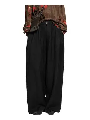 UMA WANG Polina Linen Cashmere Trousers