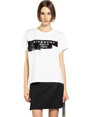 Givenchy Cotton T-shirt With 3d Print - White