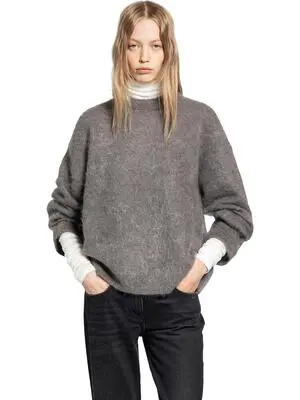 THE GARMENT Roma Boyfriend Sweater In Melange - Grey
