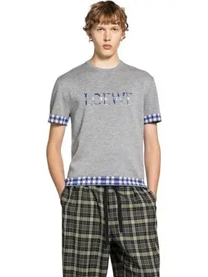 Loewe Top In Wool And Cotton - Grey