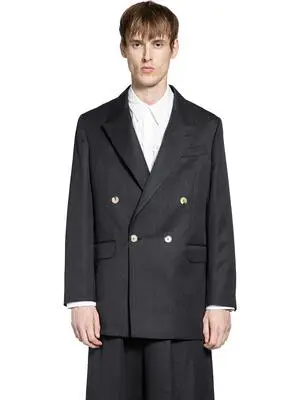 SIMONE ROCHA Simone Rocha Double-Breasted Blazer With Daisy Embroidery