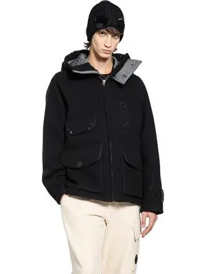 C.P. COMPANY C.P. COMPANY Virgin Wool Jacket With Hood
