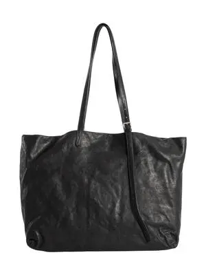 ANN DEMEULEMEESTER Bes Tote Bag In Vintage Lux Grained Leather - Black