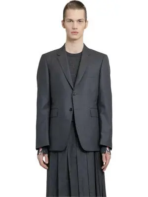 Thom Browne Super 120's Twill Classic Sports Blazer - Grey