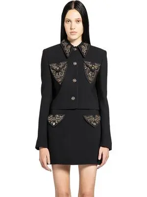 VERSACE VERSACE Studded Wool Crop Jacket