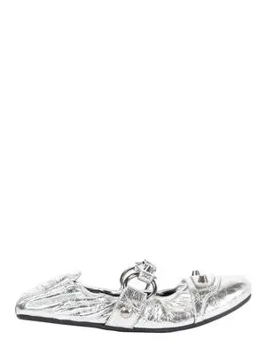 Balenciaga Arena City Flats - Silver
