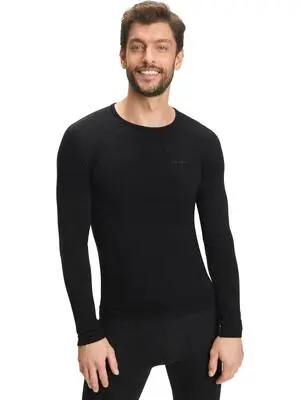 Falke Wool-tech Long Sleeve Base Layer Shirt - Black