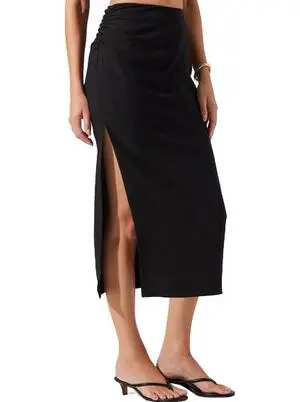 Astr The Label Asha Midi Skirt - Black