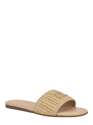 CALVIN KLEIN Calvin Klein Yolla Square Toe Sandal With Crossover Strap