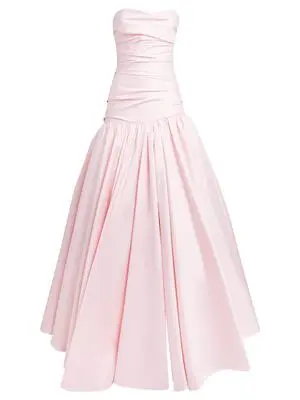 MARMAR HALIM Strapless Draped Gown - Pink