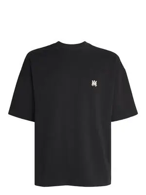 Amiri Cotton Logo Skater T-shirt - Black
