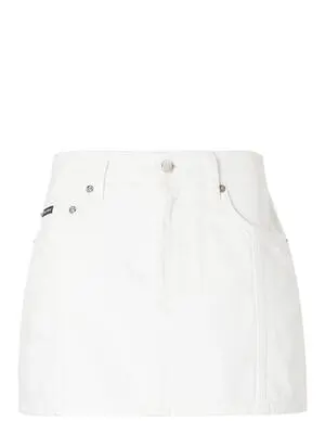DOLCE & GABBANA Dolce & Gabbana Mid-Rise Denim Mini Skirt
