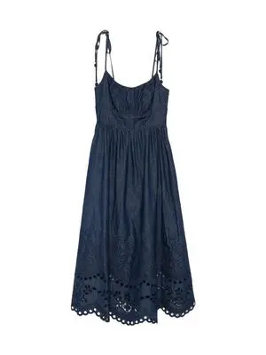 Zimmermann Mahon Denim Midi Dress - Multicolor