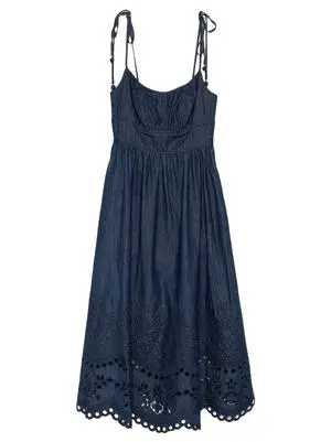 Zimmermann Mahon Denim Midi Dress - Multicolor